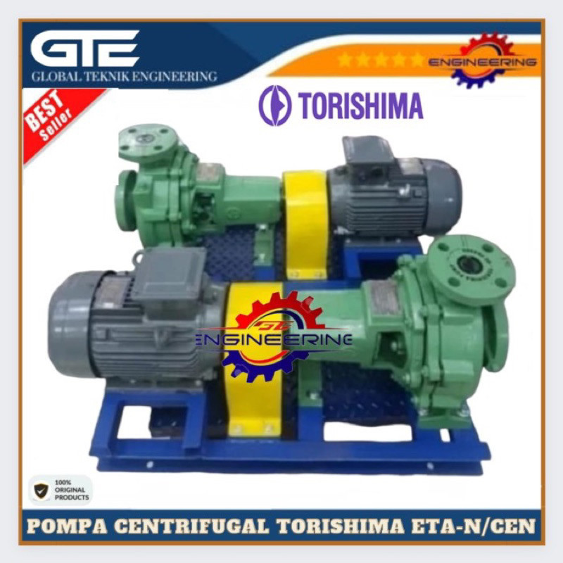 Jual PMPA CENTRIFUGAL TORISHIMA ETA-N/CEN 80x65-160 Motor TECO 11kw ...