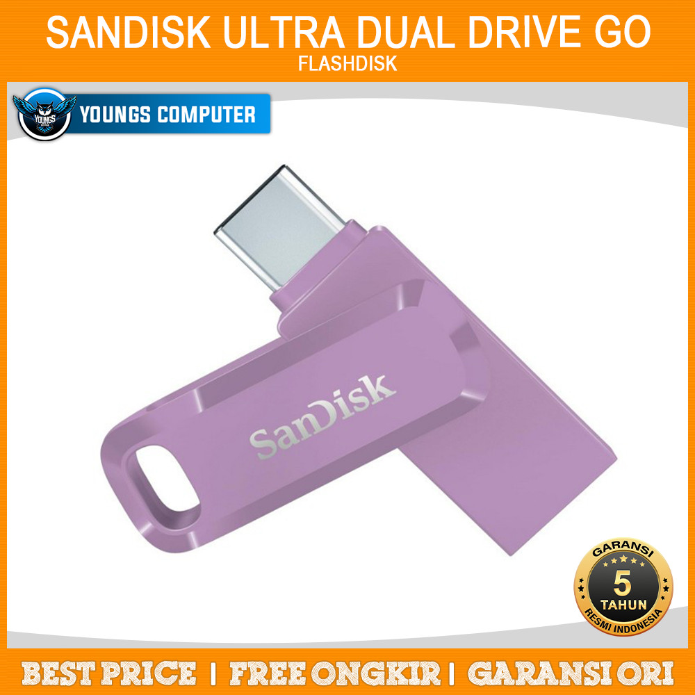 Jual FLASHDISK SanDisk Ultra Dual Drive Go USB Type-C 64GB Purple ...