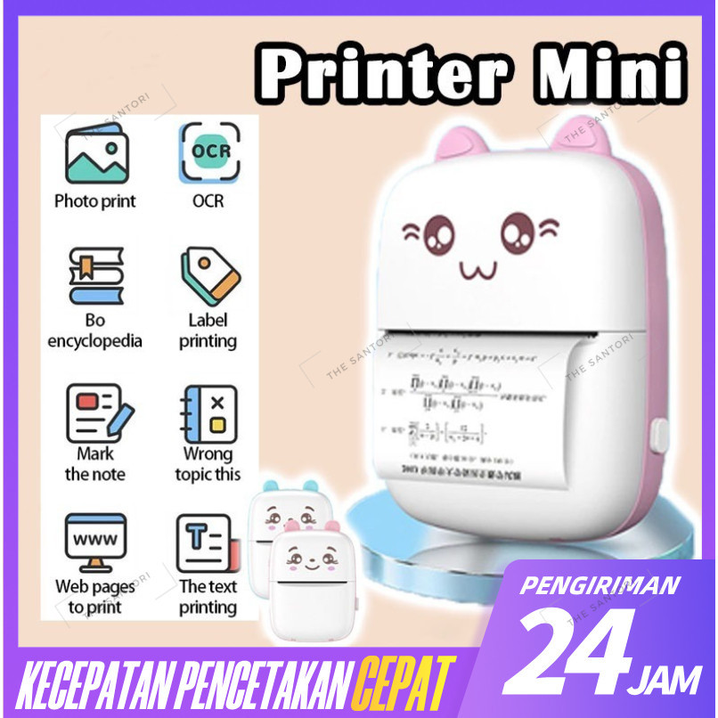 Jual Tanpa Tinta Mini Printer Thermal Bluetooth 57mm/Mesin Cetak Foto ...