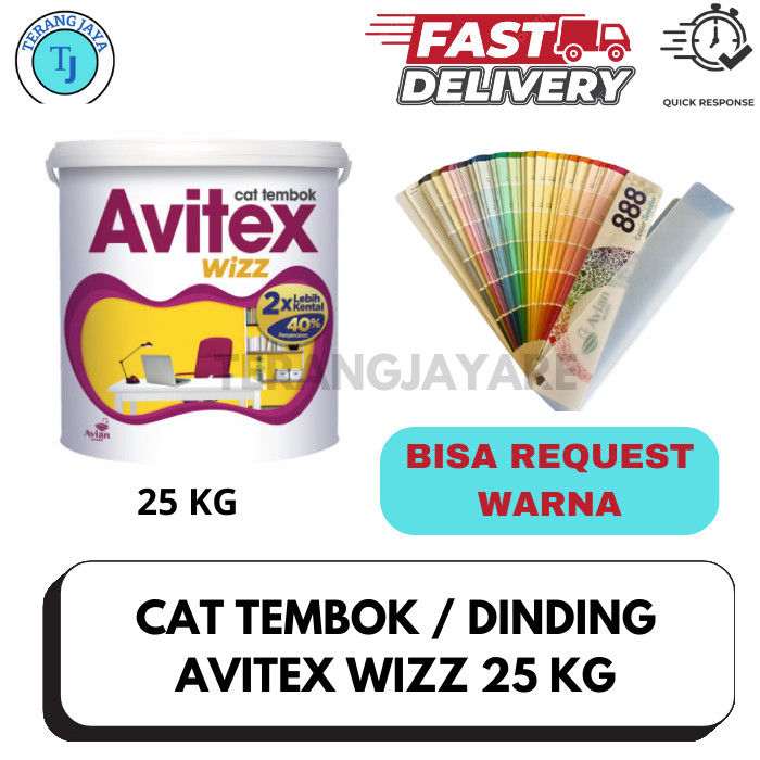 Jual AVITEX WIZZ Cat Tembok Dinding 25KG TINTING- KATALOG | Shopee ...