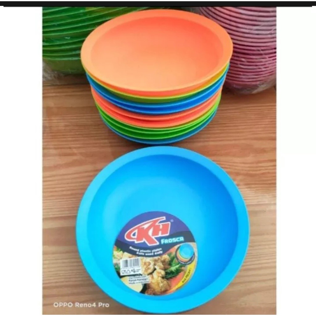 Jual (1 LUSIN) Piring makan 8 & 9 inch CEKUNG dalam Plastik tebal ...
