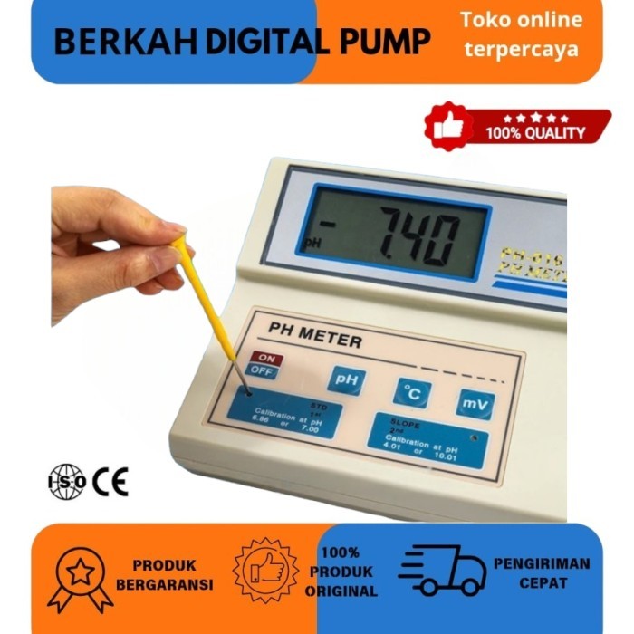 Jual PH ORP Thermometer 3 in 1 Benchtop Meter Tester Air Bench ...