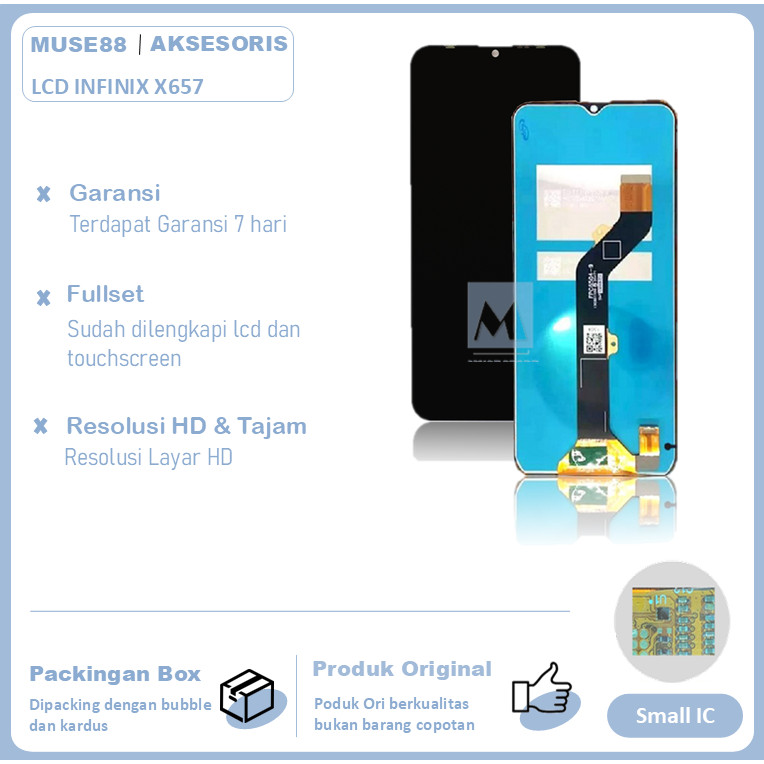 Jual LCD TOUCHSCREEN INFINIX X657 / X657B / LCD SMART 5 / TECNO SPARK 6 GO / ITEL VISION 1 PLUS ...