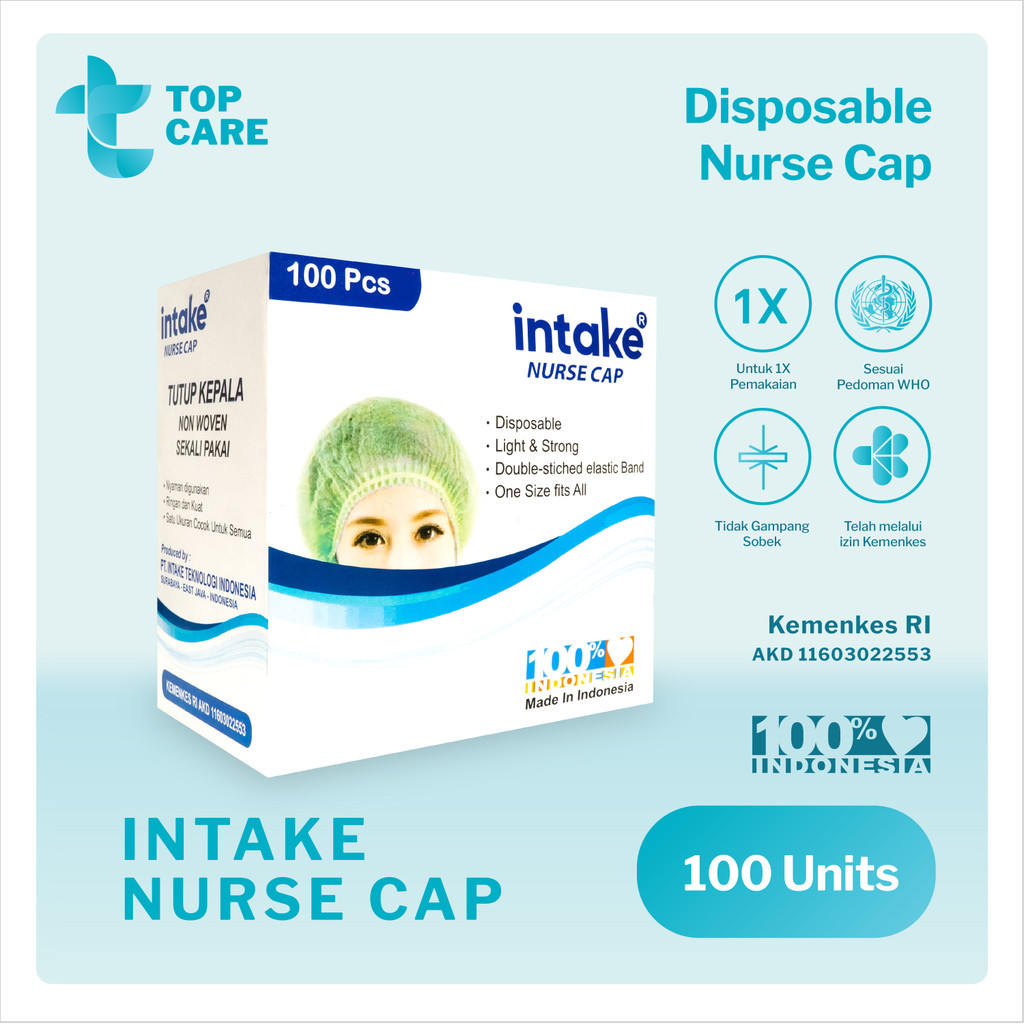 Jual Intake Nurse Cap [100 pcs] | Shopee Indonesia