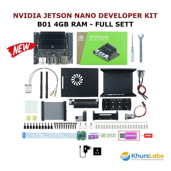Jual NVIDIA Jetson Nano Developer Kit B01 4GB RAM - ORIGINAL - FULL SETT | Shopee Indonesia