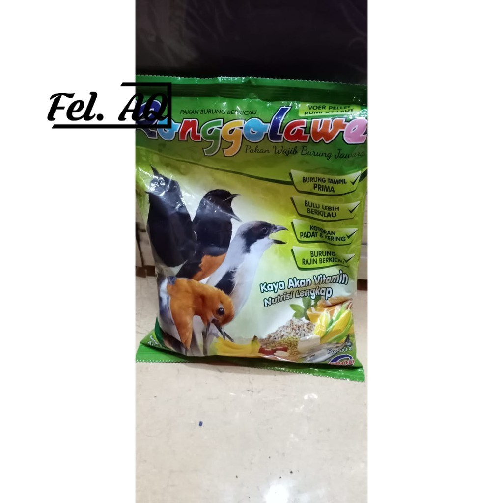 Jual Voer Ronggolawe dengan varian rumput laut untuk burung pemakan ...