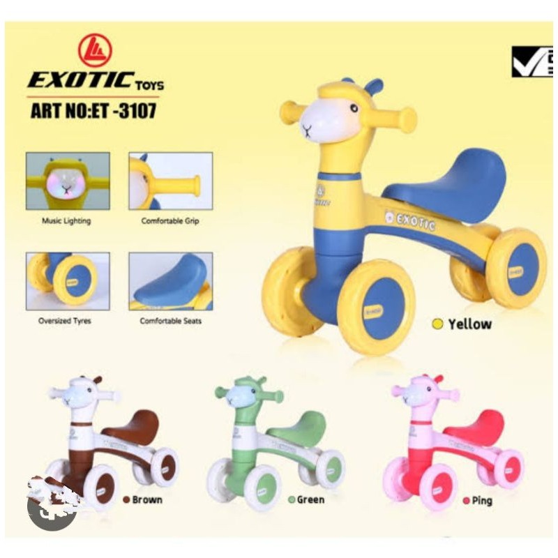 Jual Exotic Balance Bike Sepeda Anak Karakter Domba Lucu ET-3107 ...