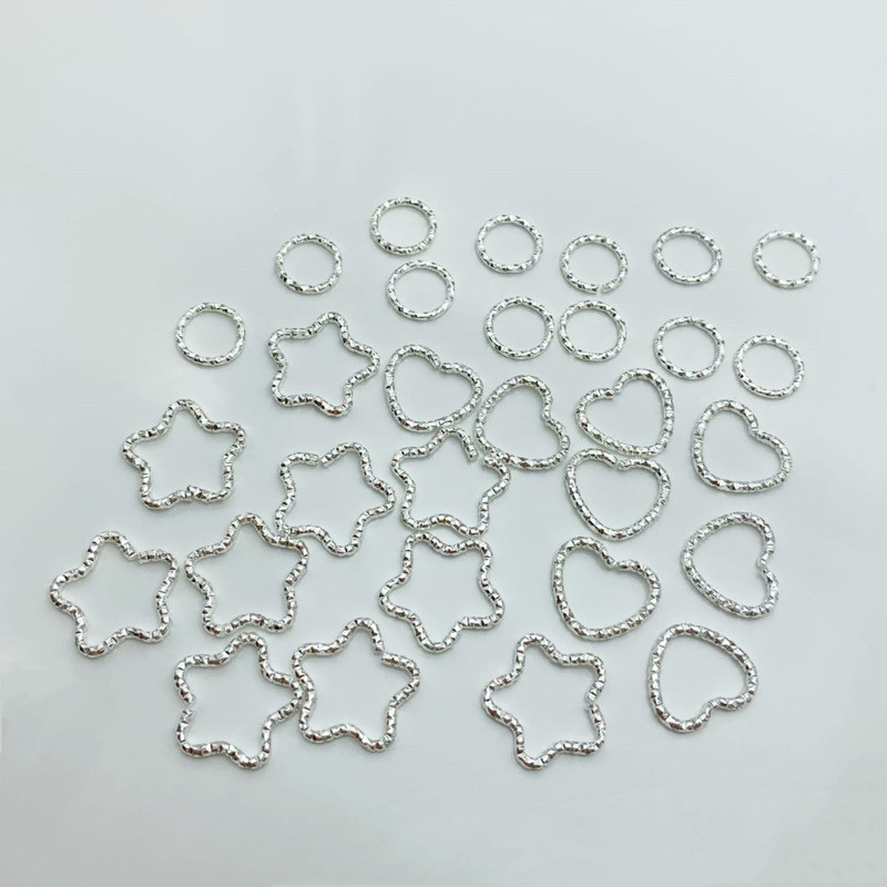 Jual BeadsBaby88 Bahan DIY Crafting Ring Jumper ULIR Love Star Ring ...