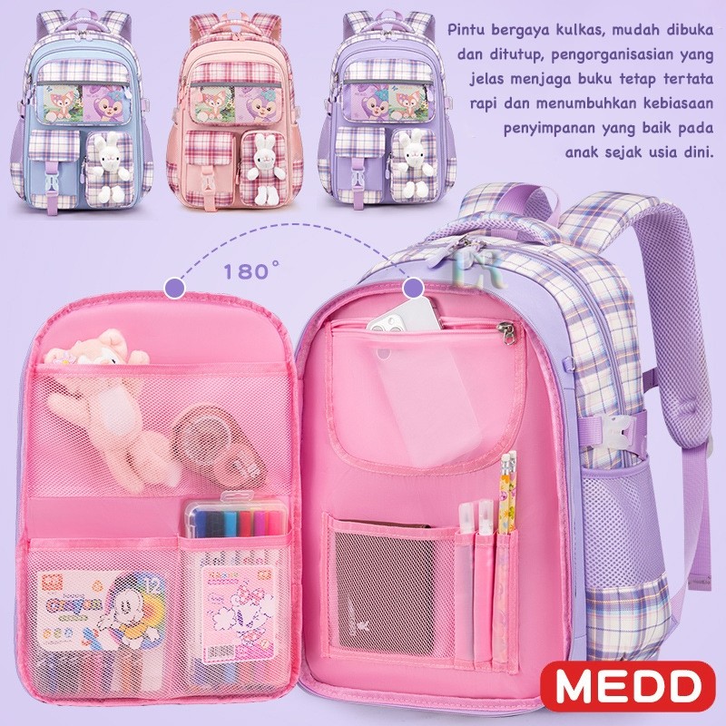 Jual BI Tas Sekolah untuk Anak Perempuan Model Kulkas Motif Sanrio Stella Lou Lina Bell Plus ...