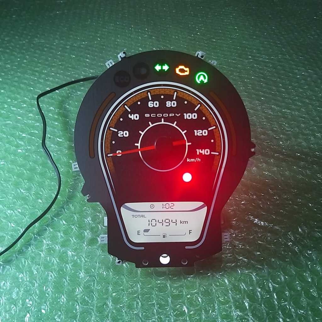 Jual Mesin Speedometer Scoopy Esp K2F Merah Original Honda AHM KM-10494 ...