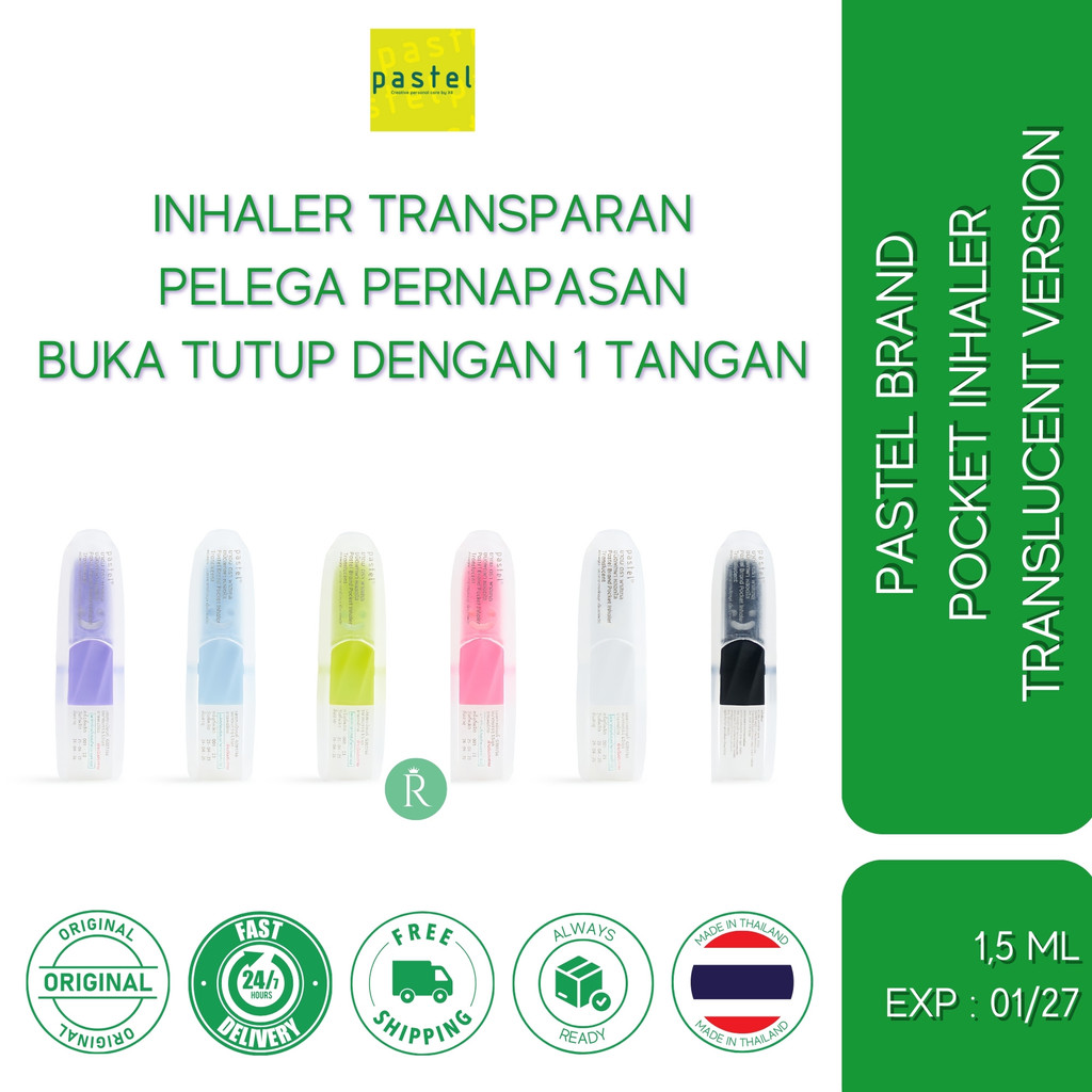 Jual Pastel Brand Pocket Inhaler - Translucent - 1,5ml Thailand ...