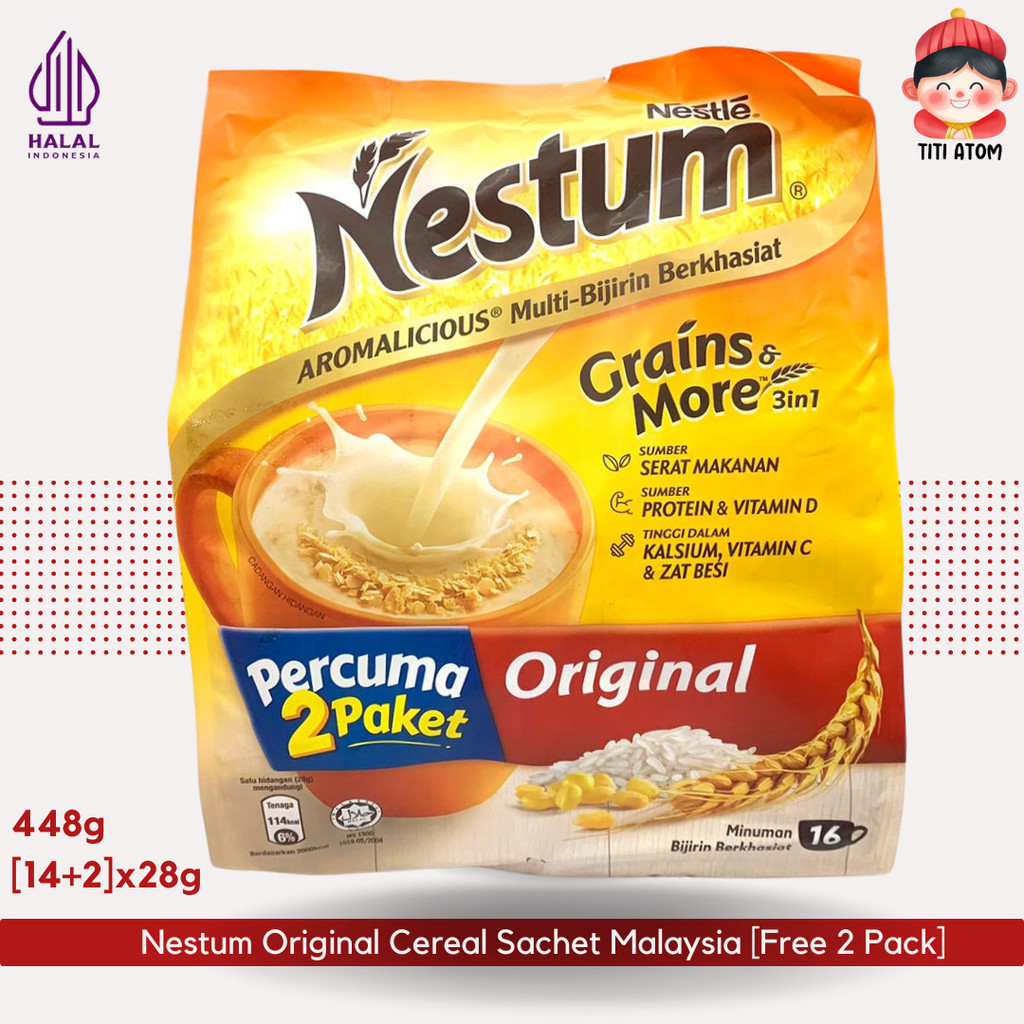 Jual Nestum Cereal Multi Bijirin Gandum Original Malaysia Sachet 16x28g ...