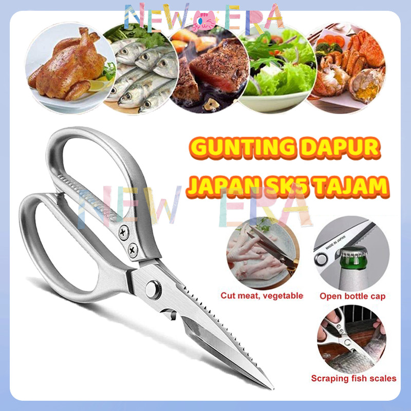 Jual Gunting Dapur Tajam Kuat Tebal Stainless Steel Kitchen Shear ...