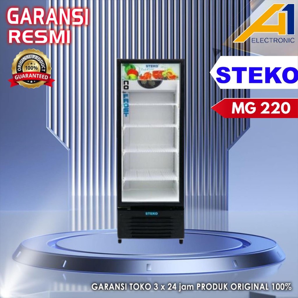 Jual STEKO Showcase 4 Rak MG220 / MG 220 Cooler 200 L No Frost | Shopee ...