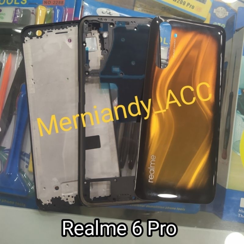 Jual kessing hausing fullset frame lcd Realme 6 Pro Cessing hausing dan ...