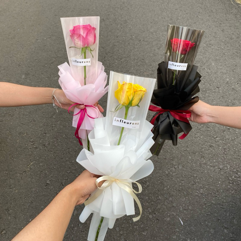 Jual Echiiglo Fresh Flowers ( bunga segar asli) Single Rose Bouquet ...