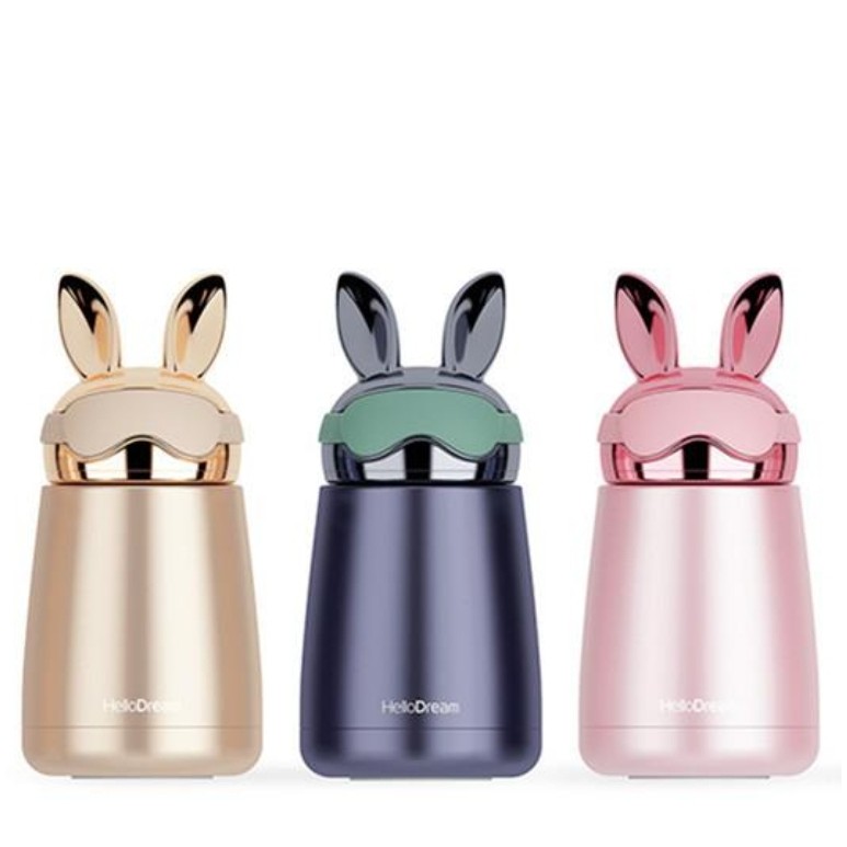 Jual TUMBLER KOREA CUTE CAT RABBIT STAINLESS HELLO DREAM BOTOL MINUM ...