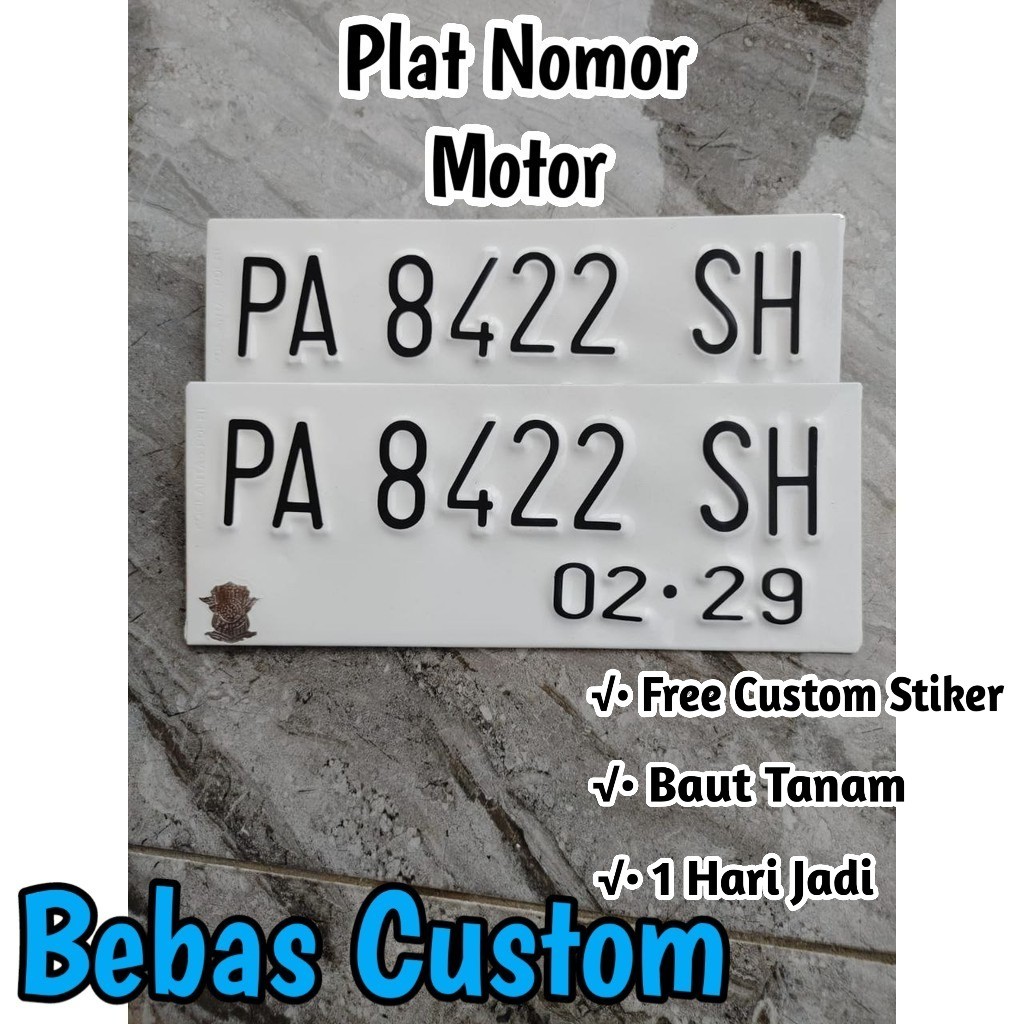 Jual Plat Motor Custom | Shopee Indonesia