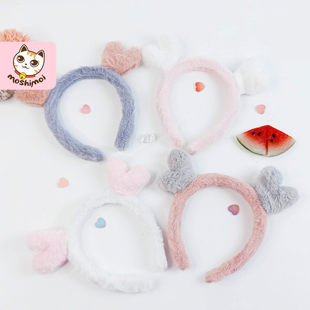 Jual Bando Rambut Fashion Anak Lucu Lebar Bulu Halus Kuping Rusa Love ...