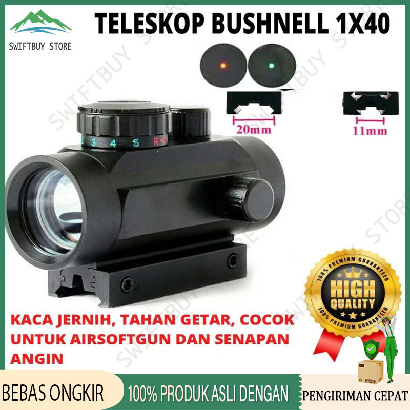Jual Redot 1x40 Rd Red Dot Busnell Laser Redot Redot Scope Barry ...