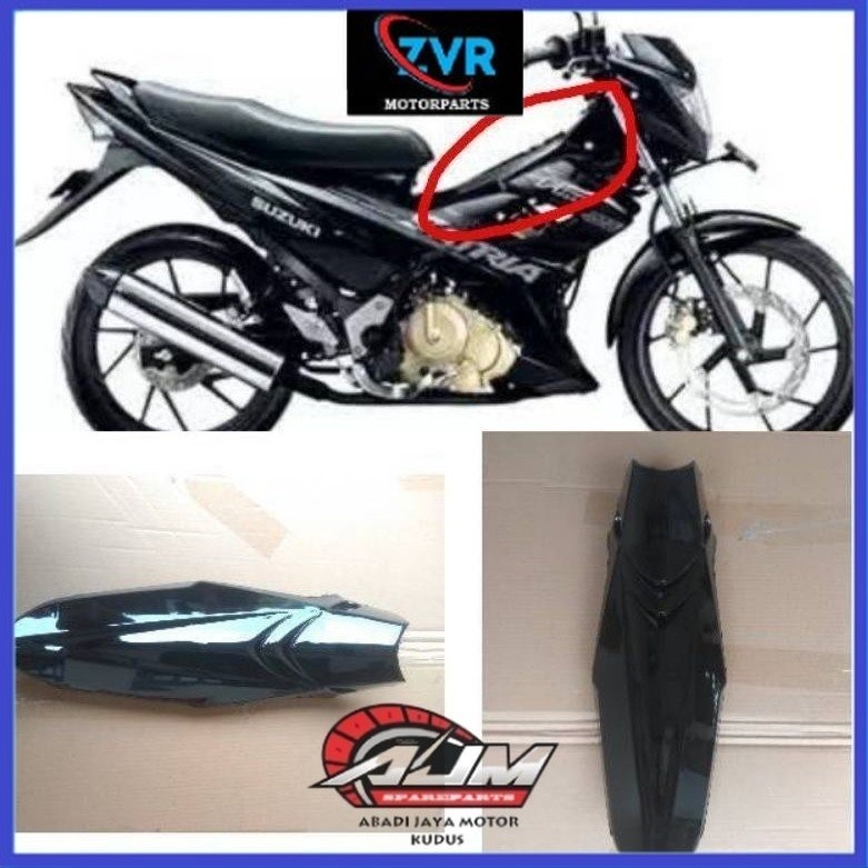 Jual ZVR - Legsil legshield leksil Tengah Satria Fu new facelift bahan ...