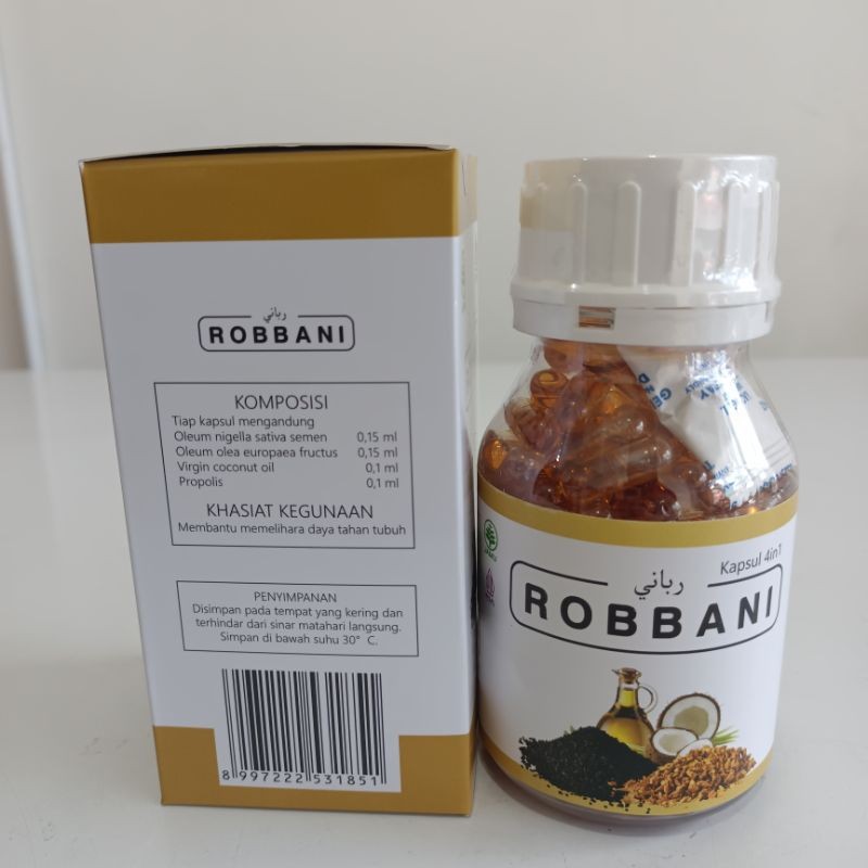 Jual KAPSUL ROBBANI 4IN1 200 KAPSUL | Shopee Indonesia