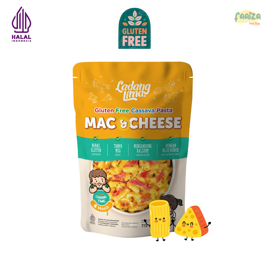 Jual Ladang Lima Mac & Cheese 115gr Macaroni Cassava Pasta Gluten Free ...