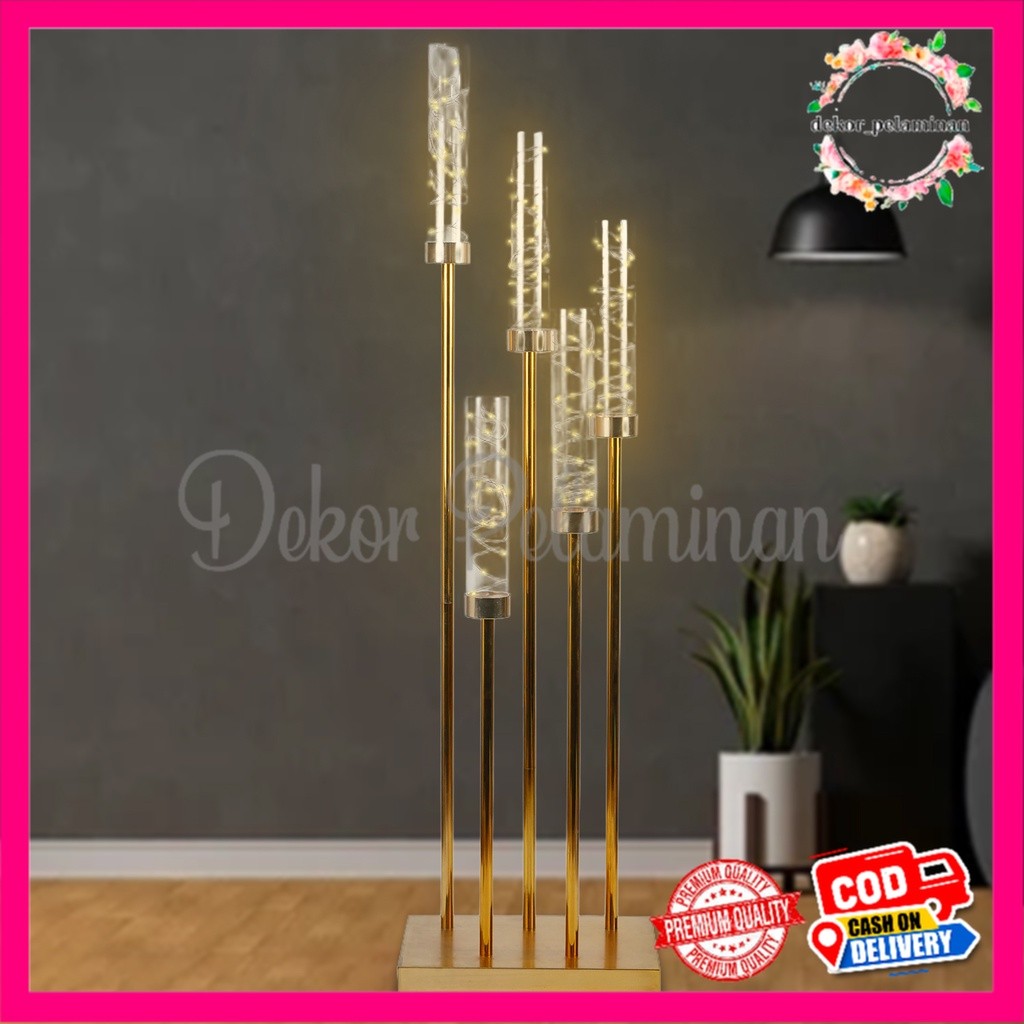 Jual (VENUS) Lampu Hias Standing Botol Tembaga Dekorasi Lampu Tabung ...