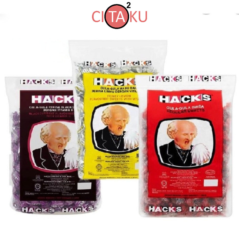 Jual Permen Hacks 1,8kg (Blackcurrant | Original | Lemon ) | Shopee ...