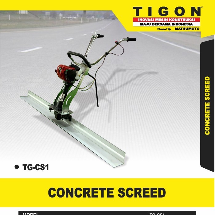 Jual Mesin Perata Beton Cor TIGON TGCS1 CONCRETE SCREED Pisau 1.2 meter ...