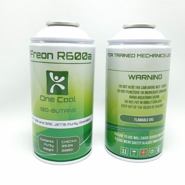 Jual TFE FREON R600 / FREON R600A ONE COOL 120 GRAM ( MELAMPAUI SHOWA ...