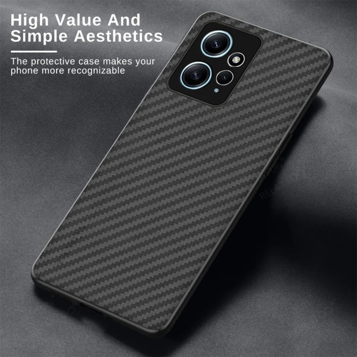 Jual XIAOMI REDMI NOTE 12 / NOTE 12 PRO 5G CASE SLIM FIT CARBON ANTI ...