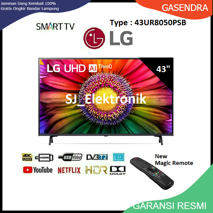Jual TV LG 50UR8050PSB Smart TV 4K LG UHD UR8050PSB 50 inci | Shopee Indonesia