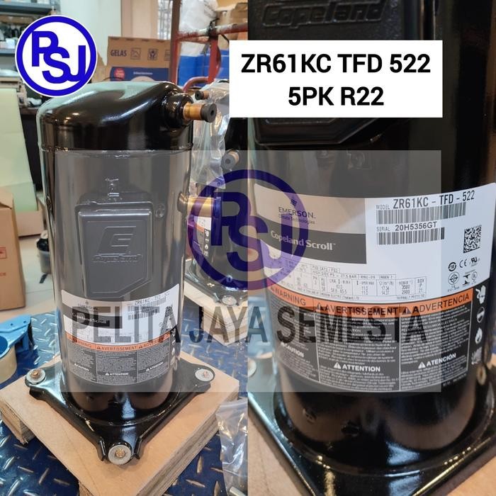 Jual Kompresor AC Copeland ZR61KC-TFD-522 / Compressor Copeland ZR61KC ...