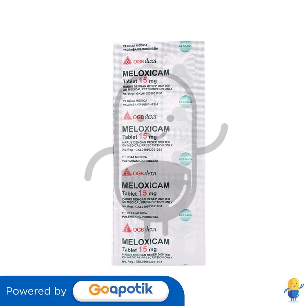 Jual Meloxicam Ogb Dexa Medica 15 Mg Strip 10 Tablet / Anti Nyeri ...