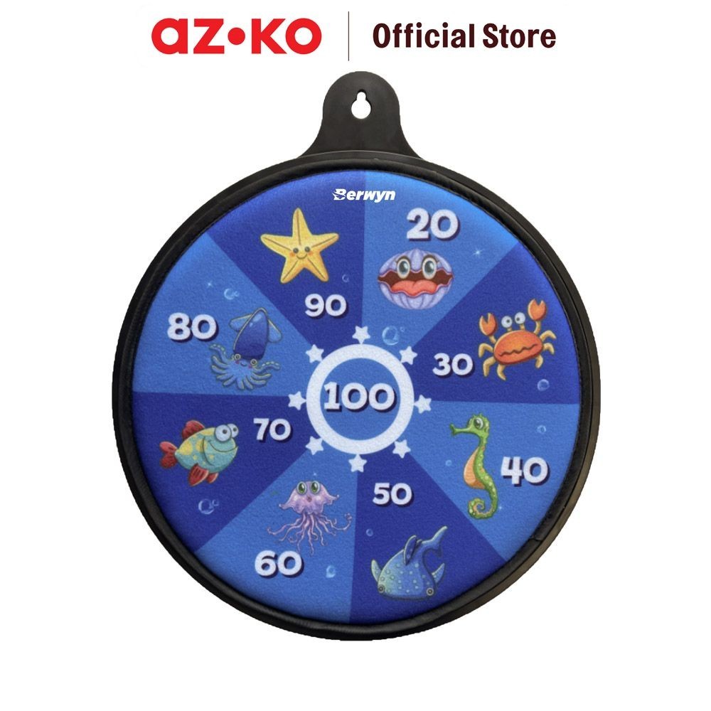 Jual AZKO Berwyn Dartboard Magnetik & Velcro Papan Dart Game Panahan ...