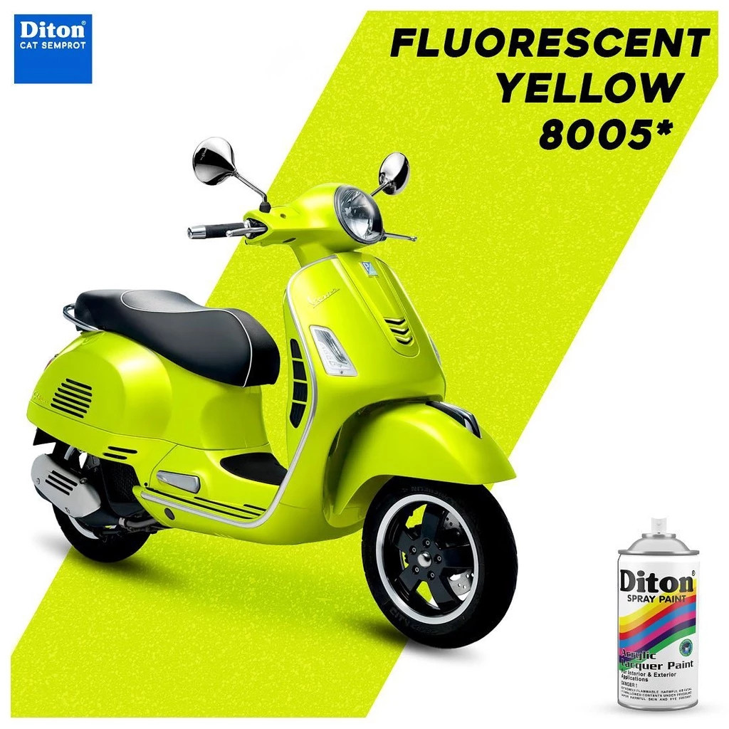 Jual DITON FLUORESCENT SPRAY - 300CC - DF-8005 - YELLOW / Cat Semprot ...