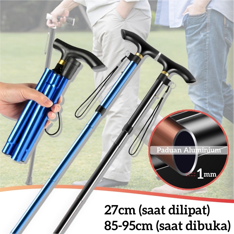 Jual Trekking Pole Tongkat Hiking Trekking Pole Lipat Tongkat Daki ...