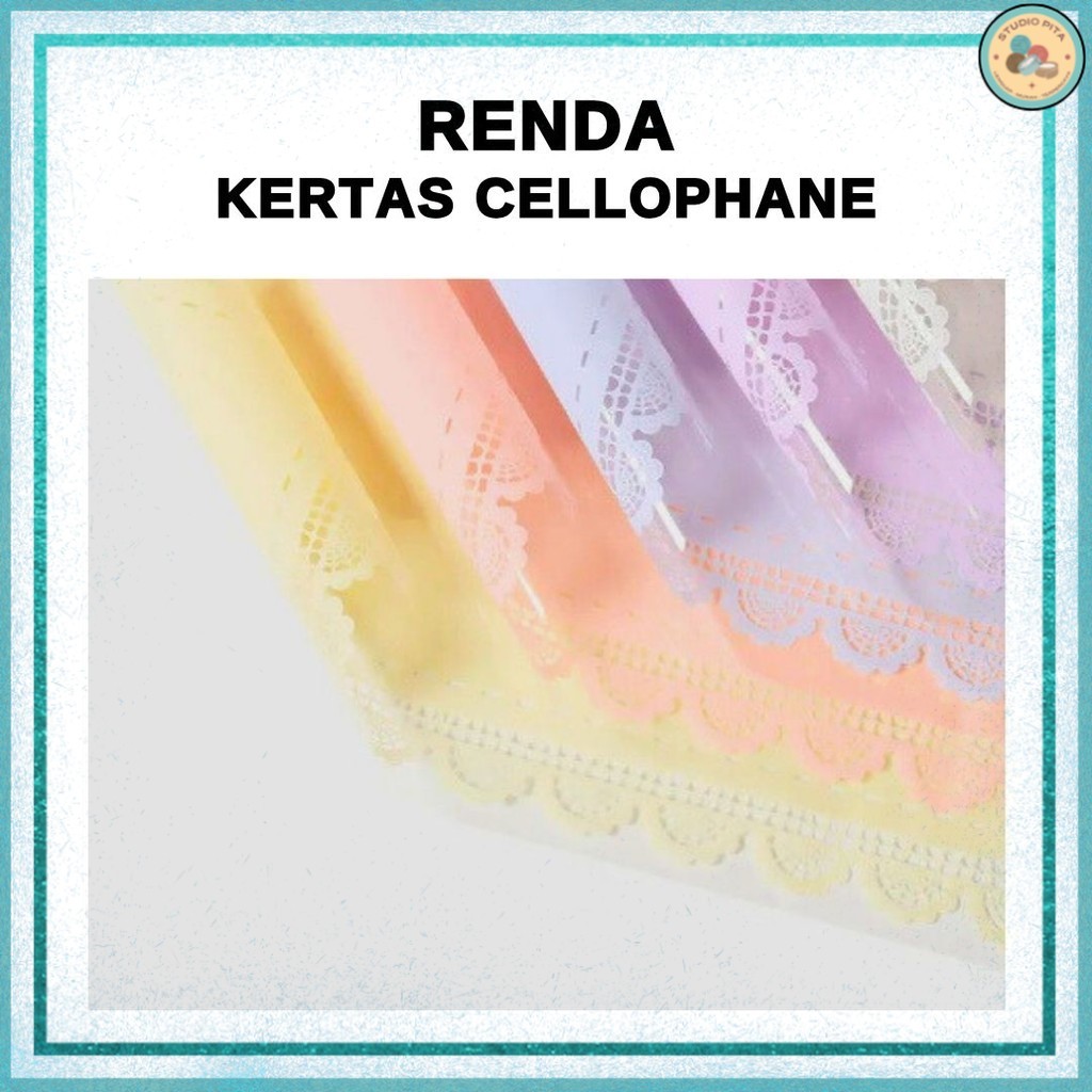 Jual (20 LEMBAR) Kertas Cellophane Buket Bunga - RENDA - Flower ...