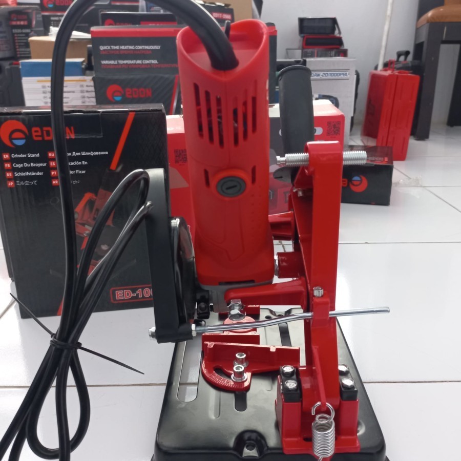 Jual Stand Dudukan Gerinda Tangan Menjadi Mesin Cut Off Angle Grinder ...