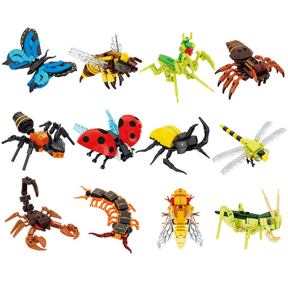 Jual City Farm Vegetable Garden Cute Animals Insect Dragonfly Spider ...