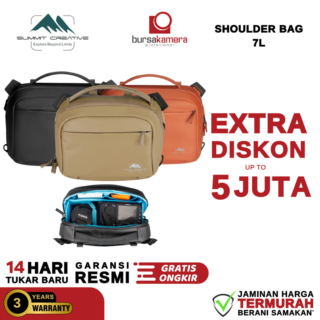 Jual Summit Creative Tenzing 7L Shoulder Bag 7 L Tas Kamera Mirrorless ...