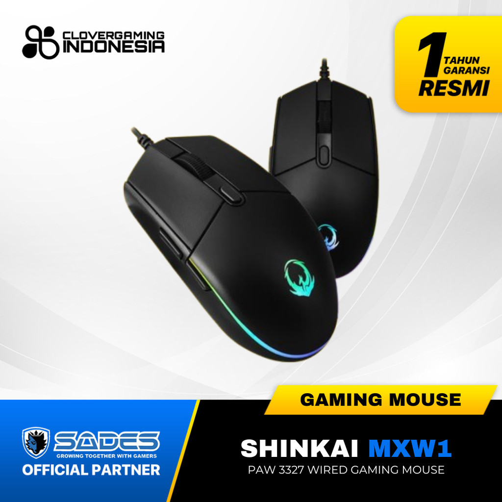 Jual Sades Ryunix Shinkai MXW1 Wired Gaming Mouse PAW 3327 Braided ...