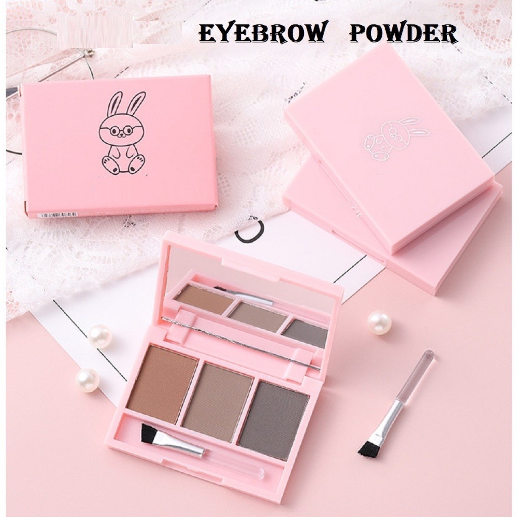 Jual Palet Eyebrow 3 Warna + Kuas Mini – Alis Natural dan Rapi | Shopee Indonesia