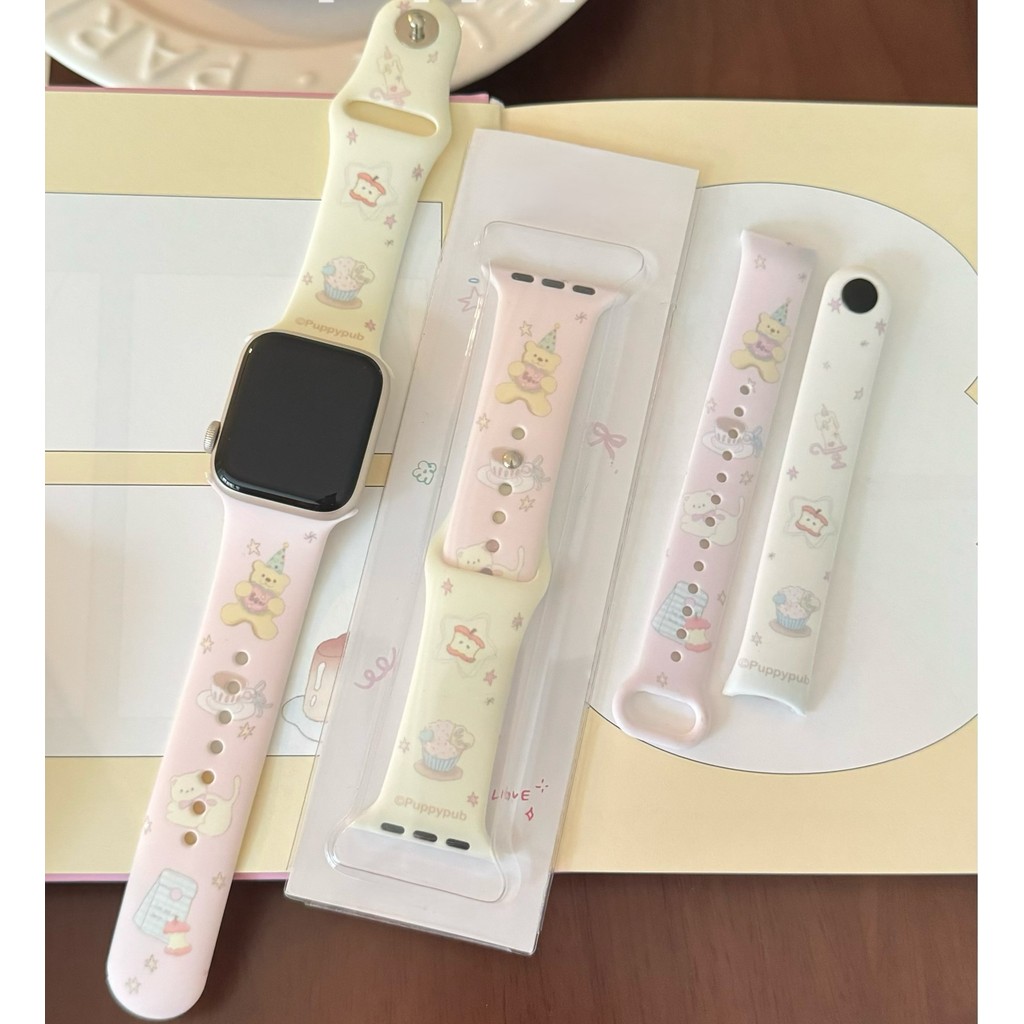 Jual Tali Strap Gelang Soft Silikon Kue beruang Untuk HUAWEI band 7 ...