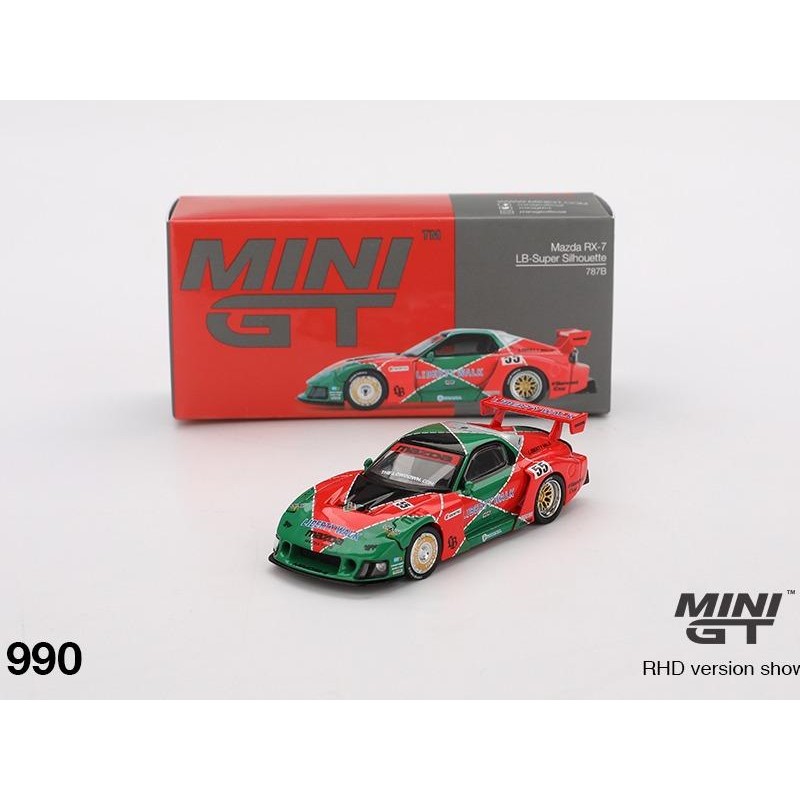 Jual MINI GT 990 LBWK Liberty Walk Mazda RX-7 LB-Super Silhouette 787B ...