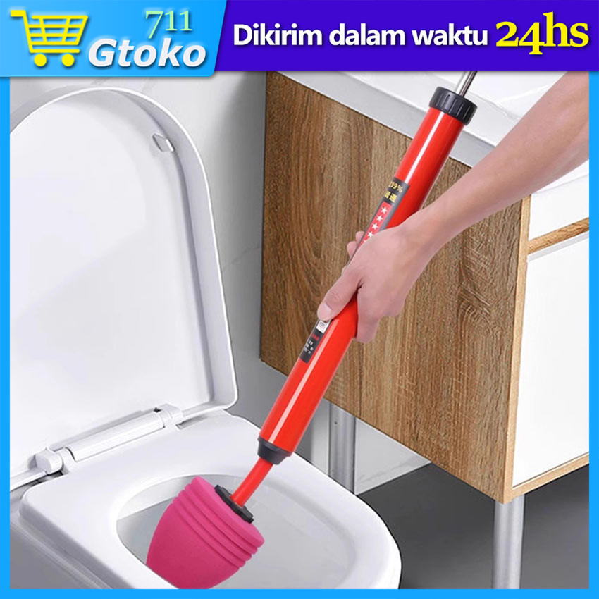 Jual Drain Buster Air Pump Toilet Plunger Pompa Sedot WC Duduk Mampet ...