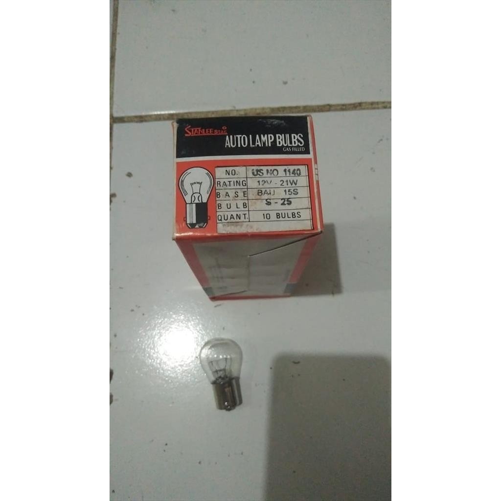 Jual Lampu Bohlam Sen 12V Kaki 1 21W Miring Stanlee Star 1140 | Shopee Indonesia