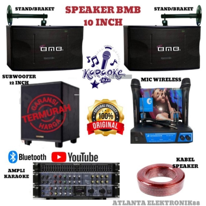 Jual Harga Termurah Paket Sound System Karaoke BMB 10 Inch/Subwoofer ...