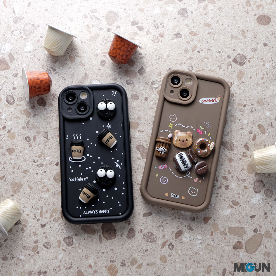 Jual Coffee Shop Style Silicone Phone Case Softcase Full Cover | Shopee ...